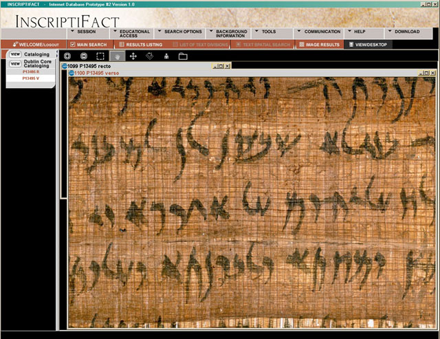 InscriptiFact: Prototype: Search 4, Appeal Letter, Viewer