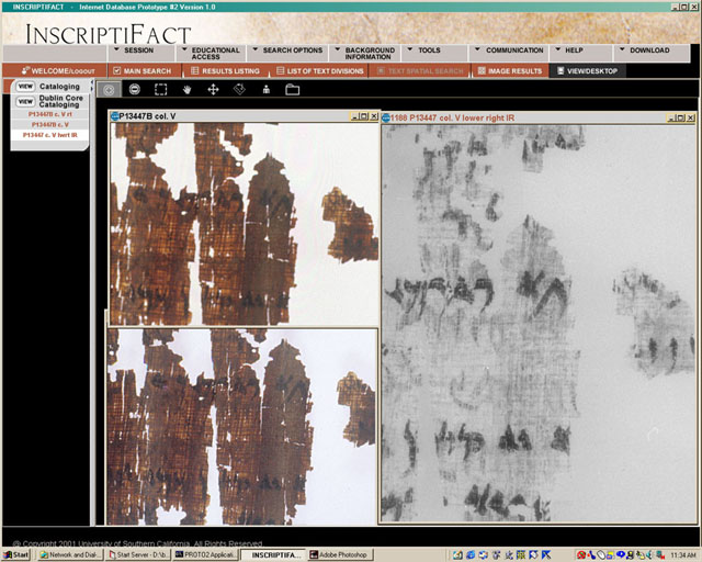 InscriptiFact: Prototype: Search 3, Papyri, Viewer