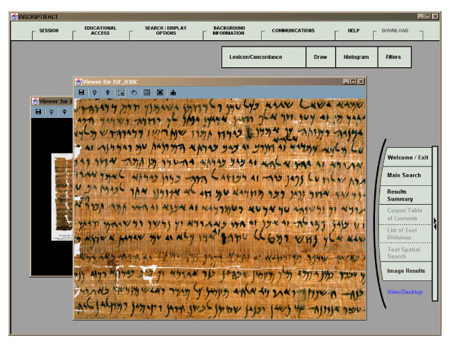 InscriptiFact: Documents: Prototype: Search 3, Elephantine Papyri, Viewer Enlarged